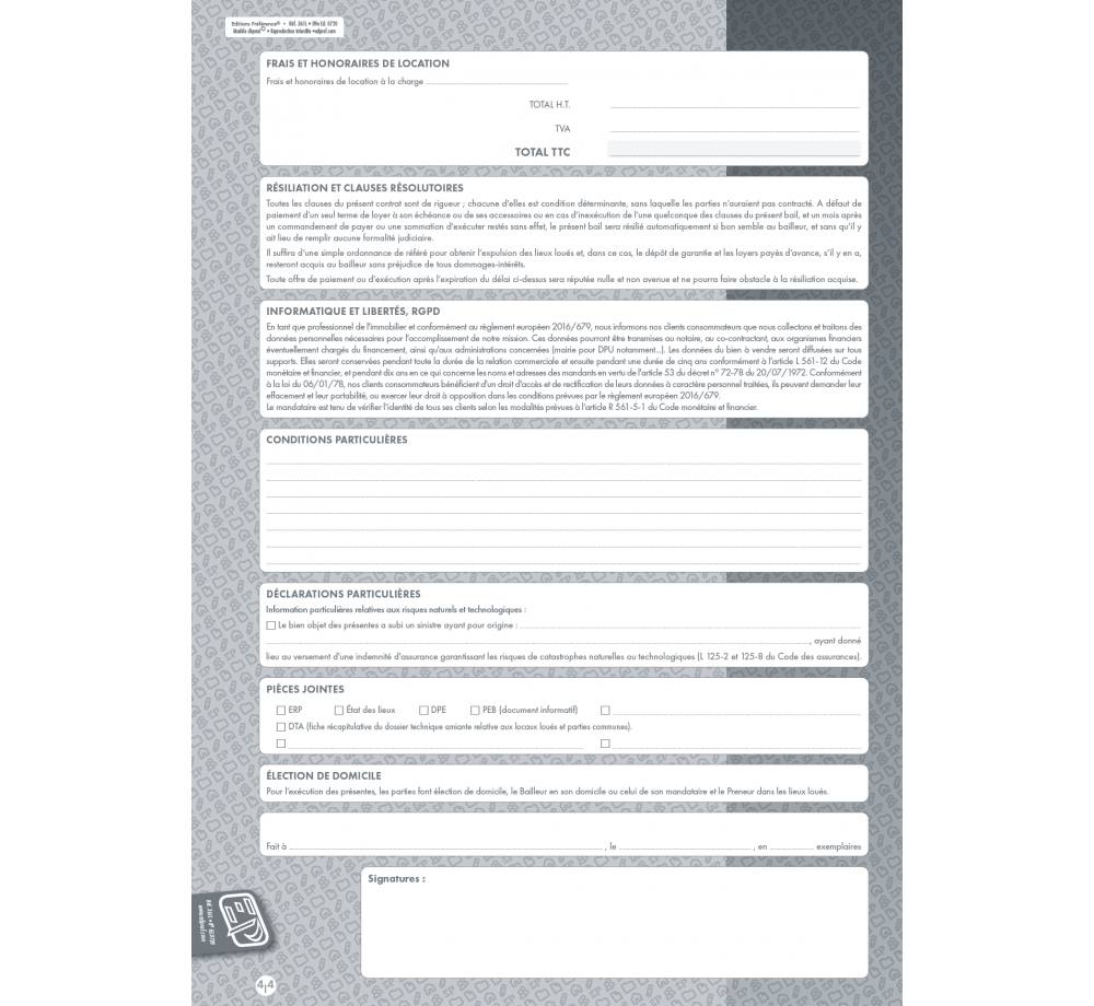 Bail professionnel
